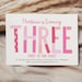 Girl Third Birthday Invitation Template, Printable Colorful 3rd ...
