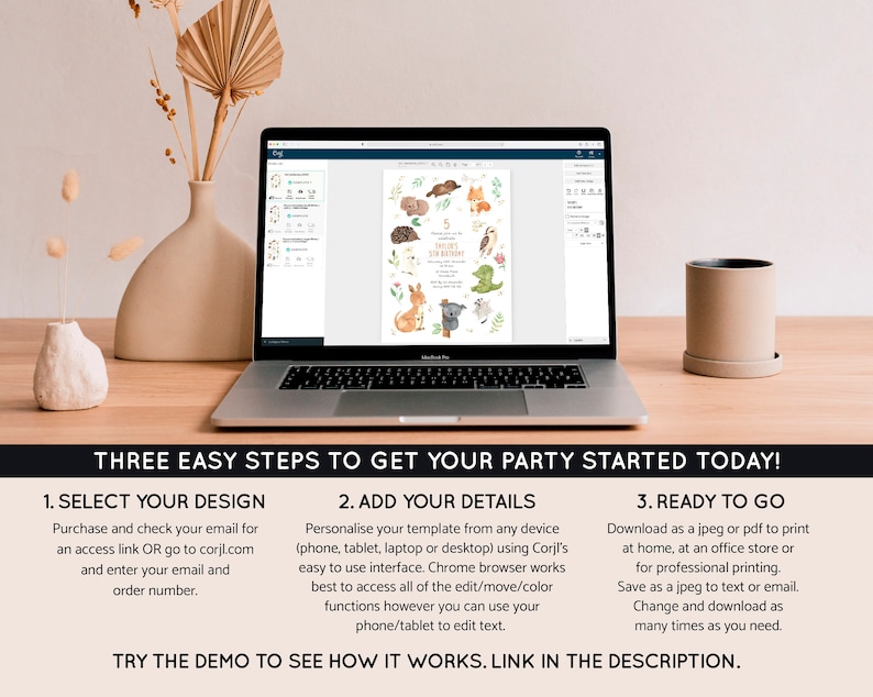 Gable Box Label Dinosaur Birthday Party Printable Decorations Editable ...