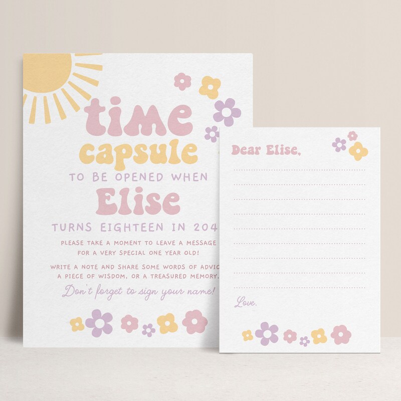 Time Capsule 1st Birthday - Etsy