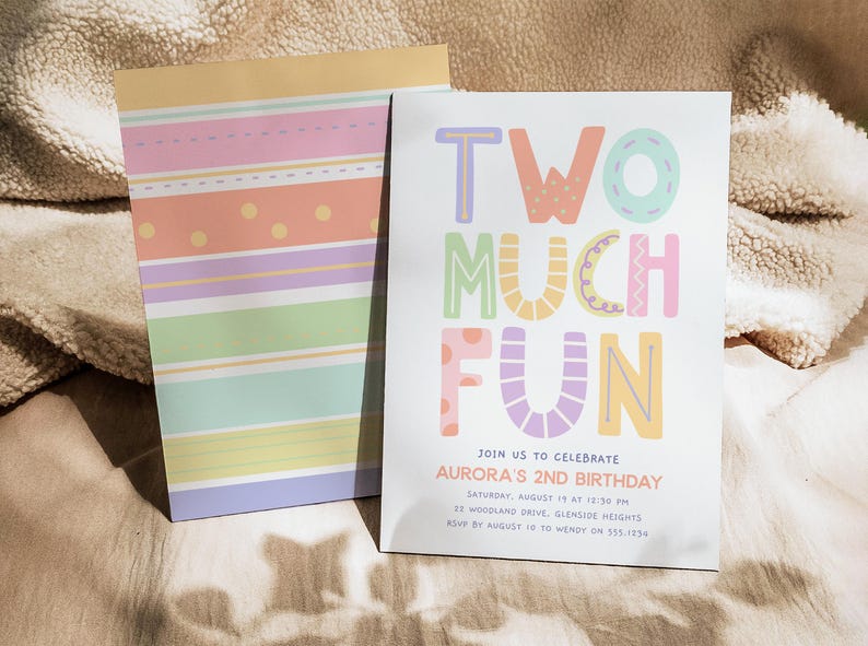 Pastel Rainbow Birthday Invitation, Spring Girl Birthday Let's Party ...