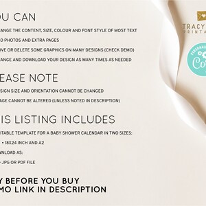 Retro Due Date Calendar Printable Baby Shower Game Guess the Due Date ...