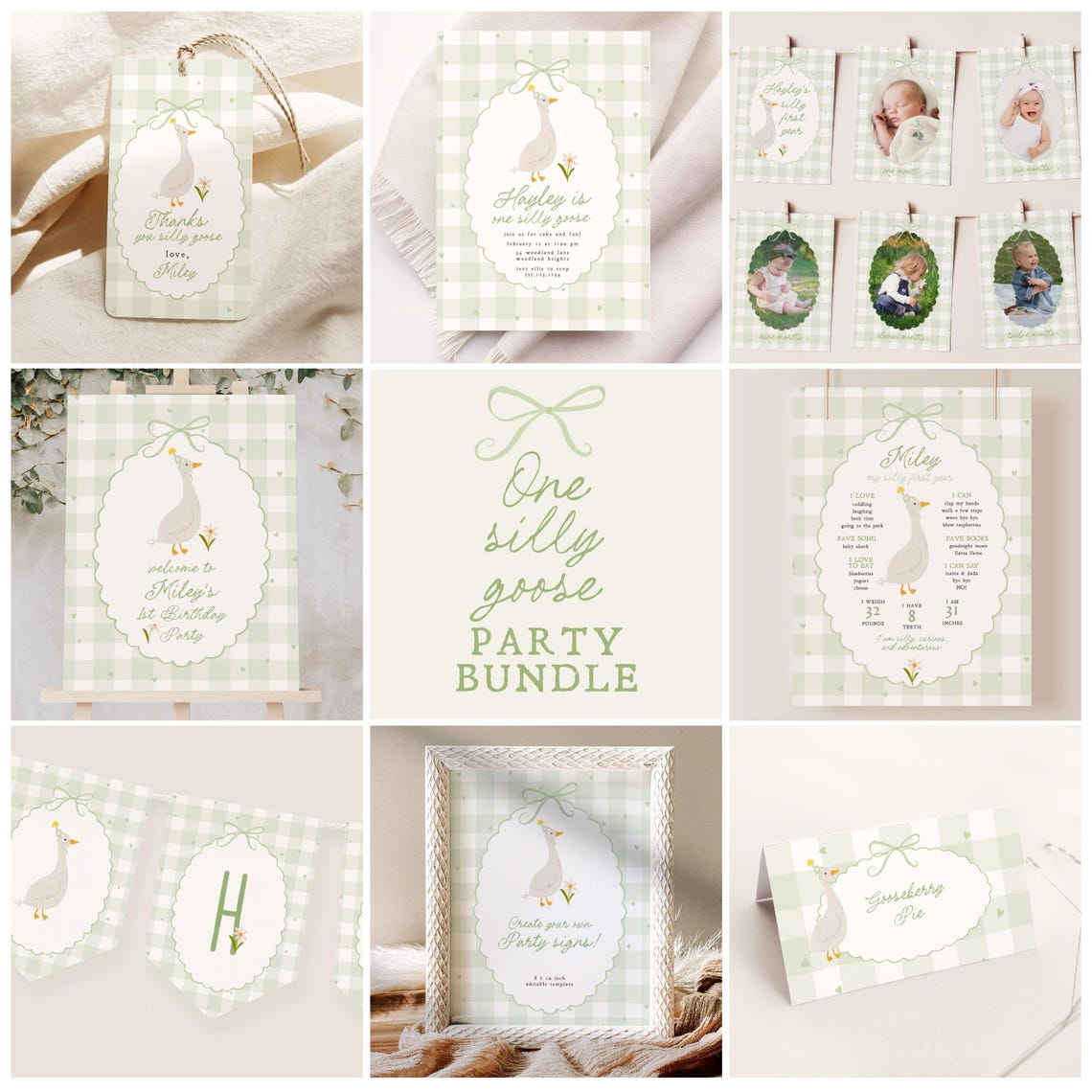 One Silly Goose Welcome Sign, Goose 1st Birthday Party Welcome Sign ...