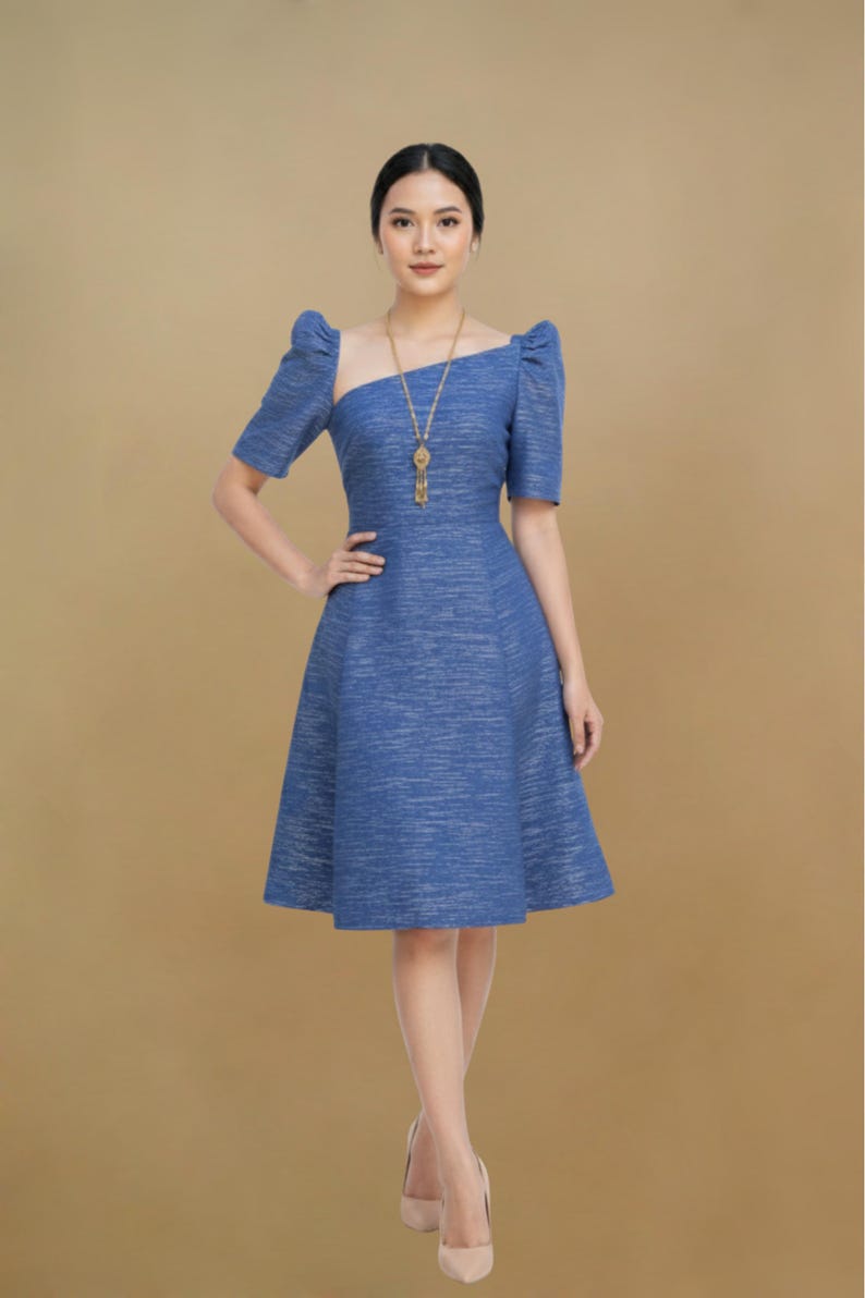 Luna Handwoven Inabel Filipiniana Dress | Camisa Filipina - Etsy