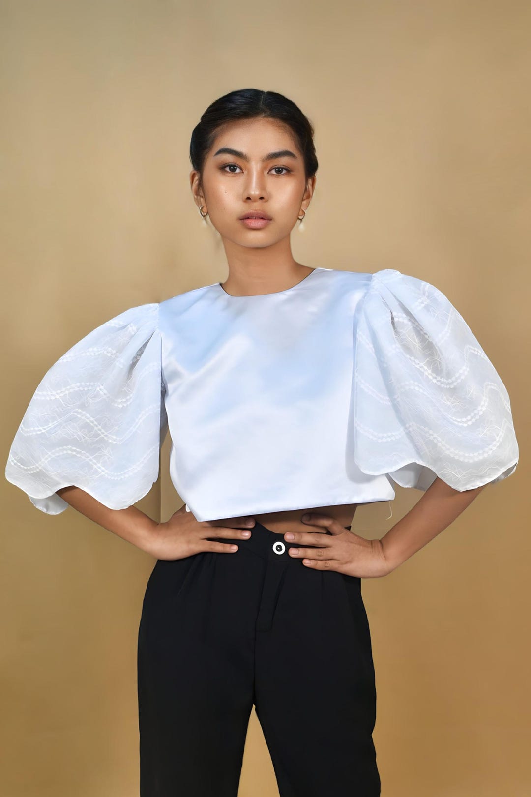 Catherine Filipiniana Blouse | Camisa Filipina - Etsy