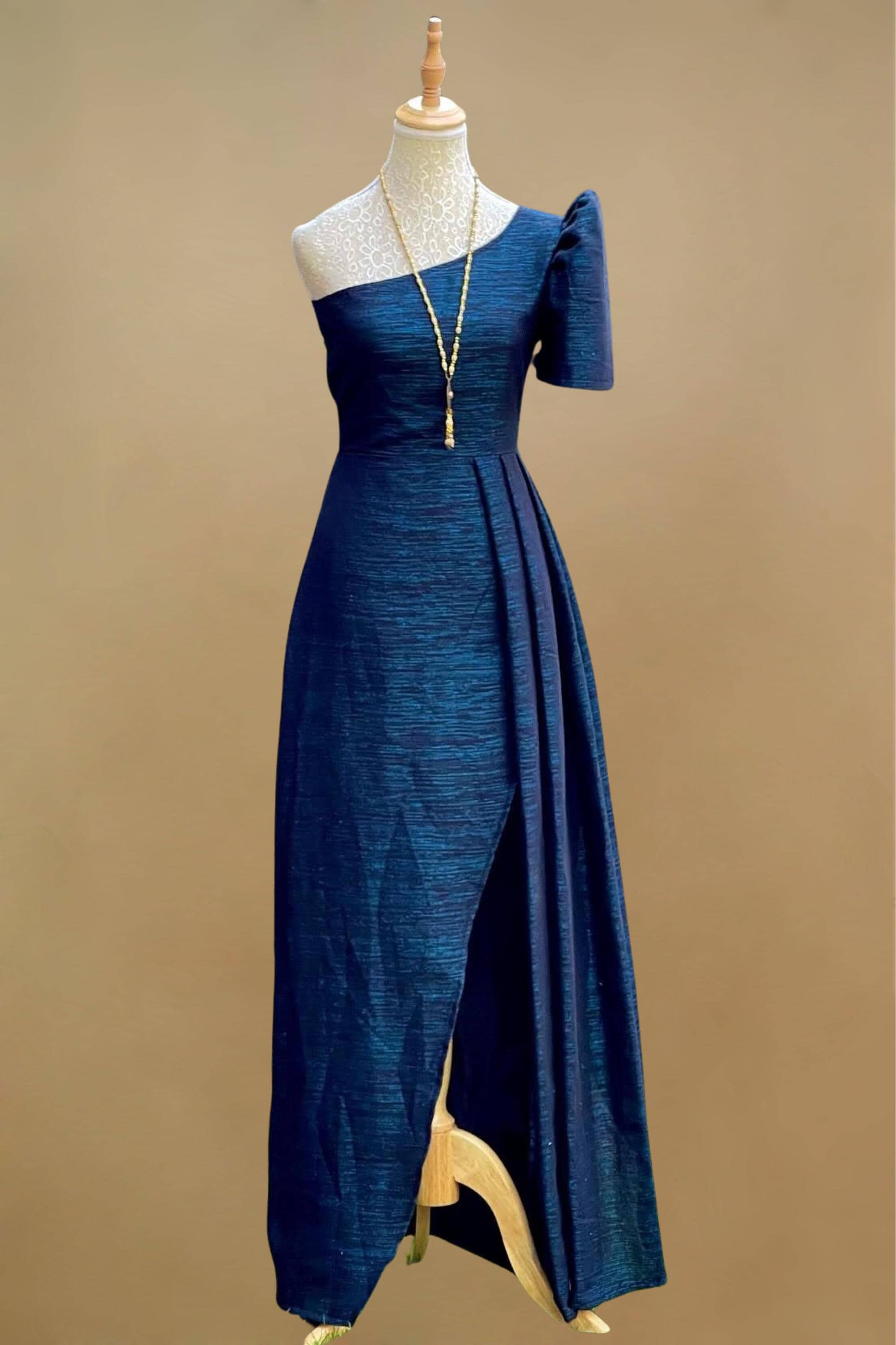 Azaria Handwoven Inabel Filipiniana Dress | Camisa Filipina - Etsy