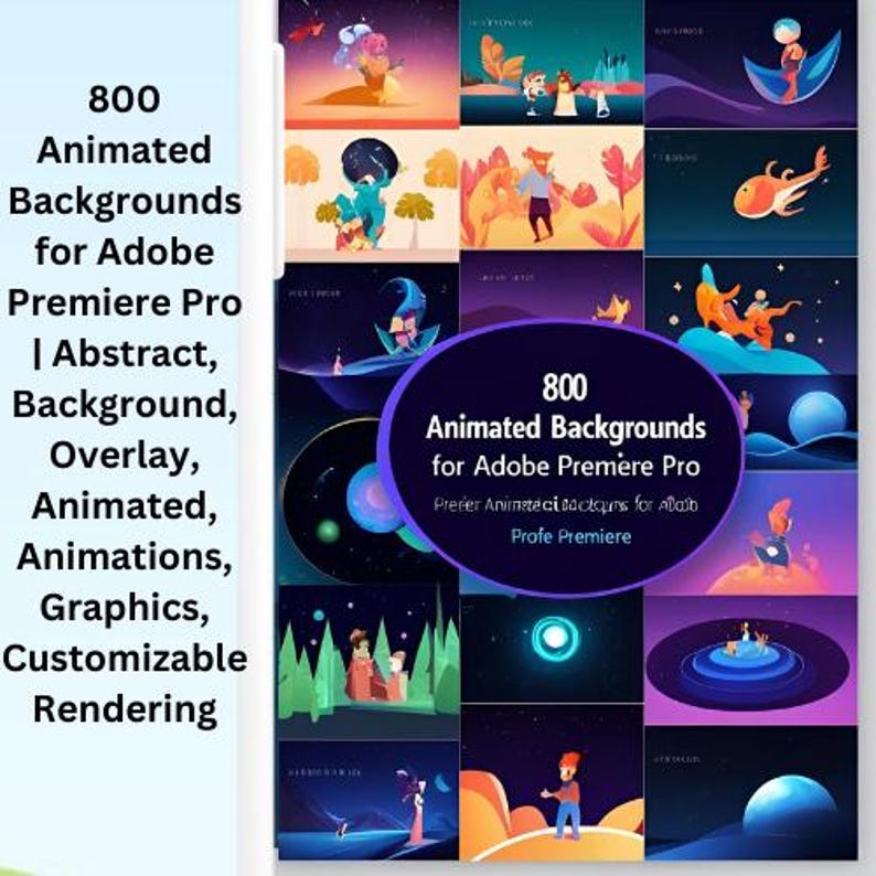 800 Animated Backgrounds for Adobe Premiere Pro | Motion Video ...