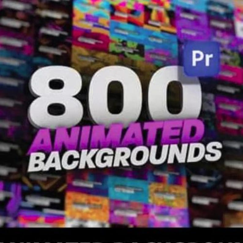 800 Animated Backgrounds for Adobe Premiere Pro | Motion Video ...