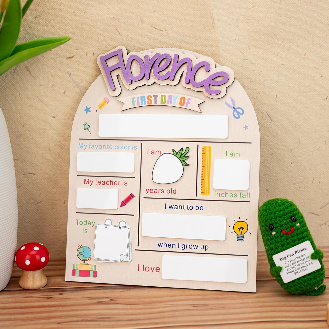 Children Milestone Sign,preschool School First and Last Day of School ...