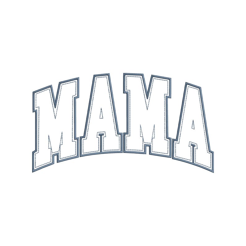 Applique Mama Embroidery Design, Mama Embroidery, Applique Sublimation ...