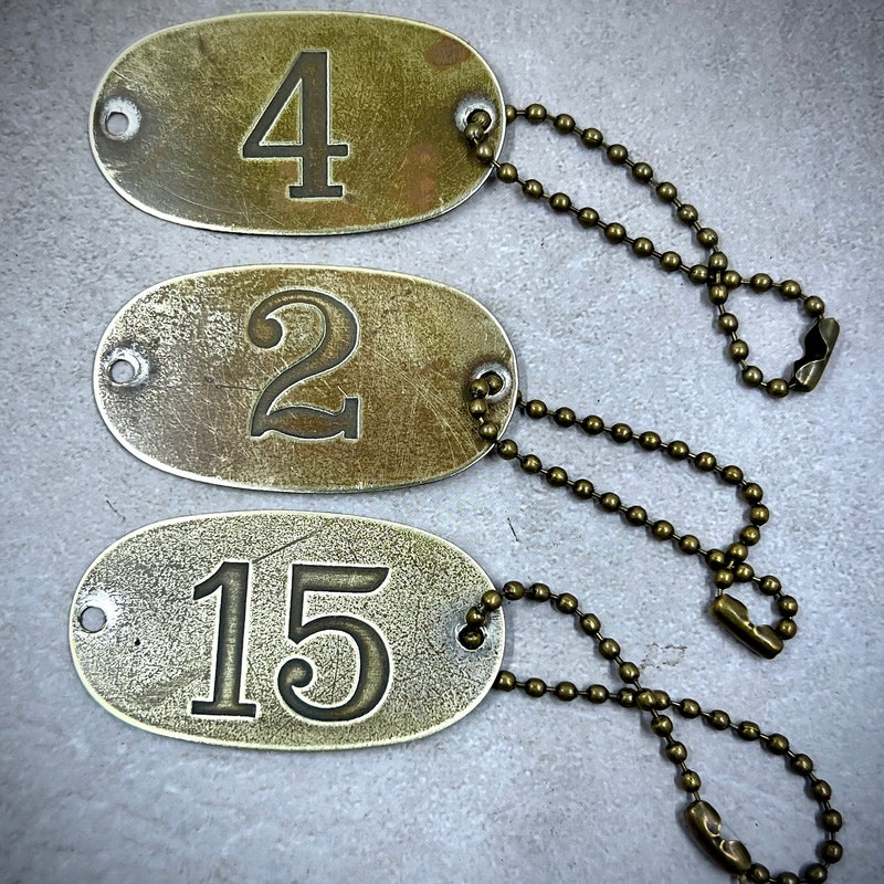 Number Tags - Etsy