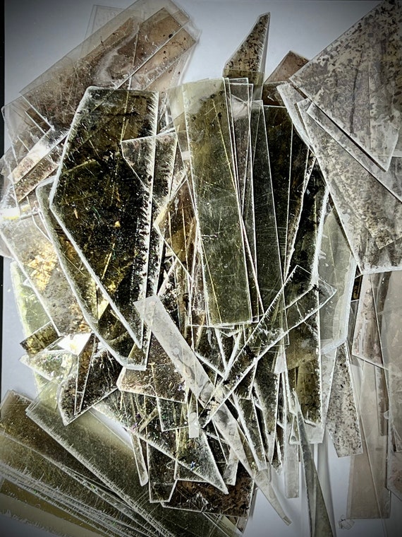 Mica Cut Offs Scrap Pack Mica Shards and Slivers Mica Ends | Etsy