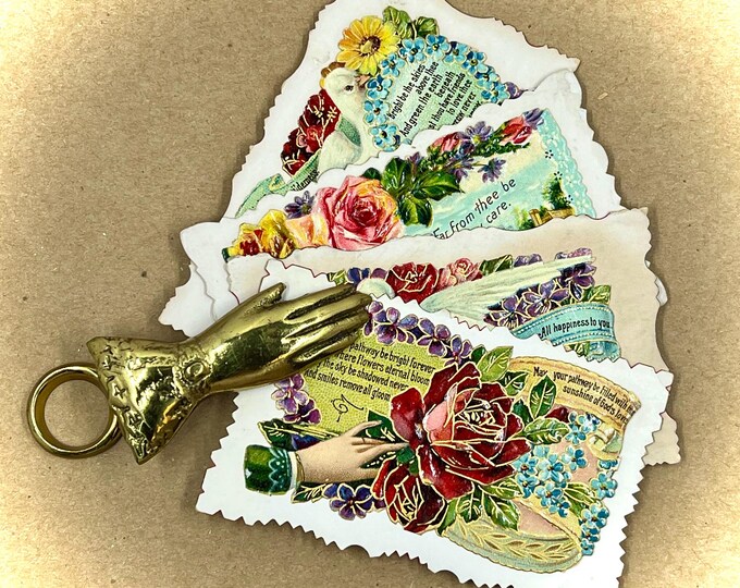 Victorian Calling Cards Group of 4 Original Visiting Cards Only, Die ...