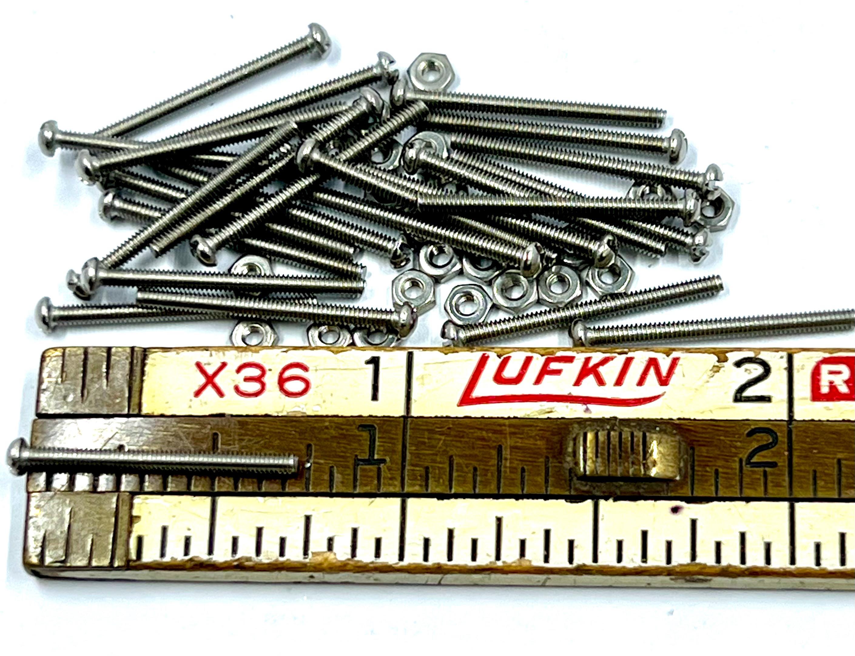 Screws, Micro Mini Fasteners - 50 Sets - Small, Tiny, Micro Screws With ...