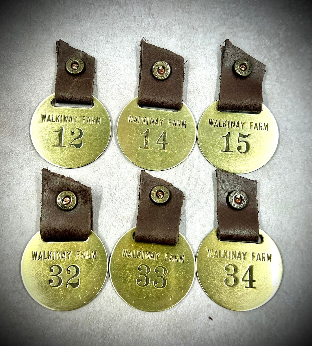 Vintage Original Cattle, Cow Tag, Brass, Your Number Choice, Walkinay ...