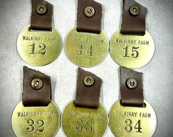 Brass Cow Tag - Etsy