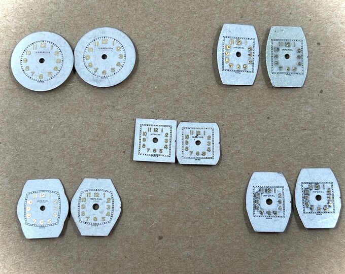 Seeing Double 5 Sets of Identical Tiny Pairs of Vintage Watch Dials ...