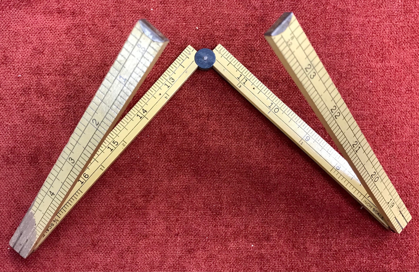 Vintage Four Fold Yardstick Stanley No.163 Carpenters Ruler - Etsy