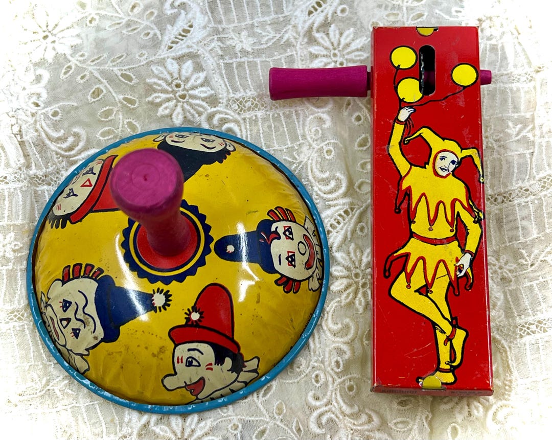 Vintage Party, New Years, Celebration Noise Makers Pair, Clowns, Jester ...