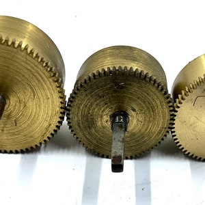 Grouping of 5 Mainsprings in Original Barrels No. 40, 42, 50, Clock ...