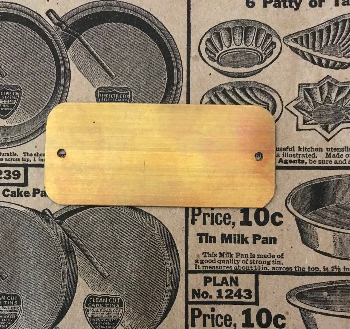 Sellers Kitcheneed Name Plate Cabinet Label Tag Plaque | Etsy