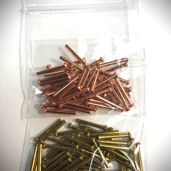 Solid Brass Rivets - Etsy