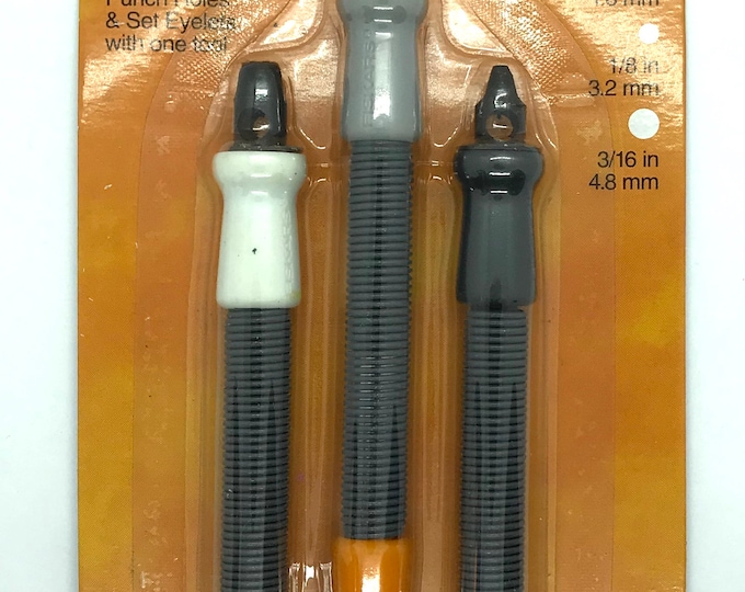 Fiskars Eyelet Setters, Set of 3, Punches Holes and Sets Eyelets ...