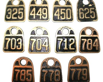 Metal Cow Tag - Etsy