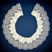 Antique Handmade Pleated Lace Whole Collar With Rhinestones, All ...