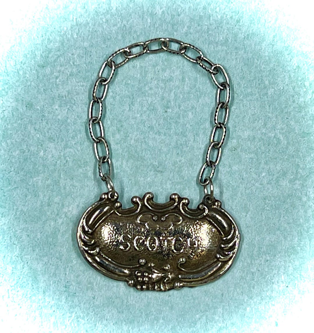 Vintage Scotch Tag, Whiskey Liquor Decanter Bottle Hang Tag, Scotch ...