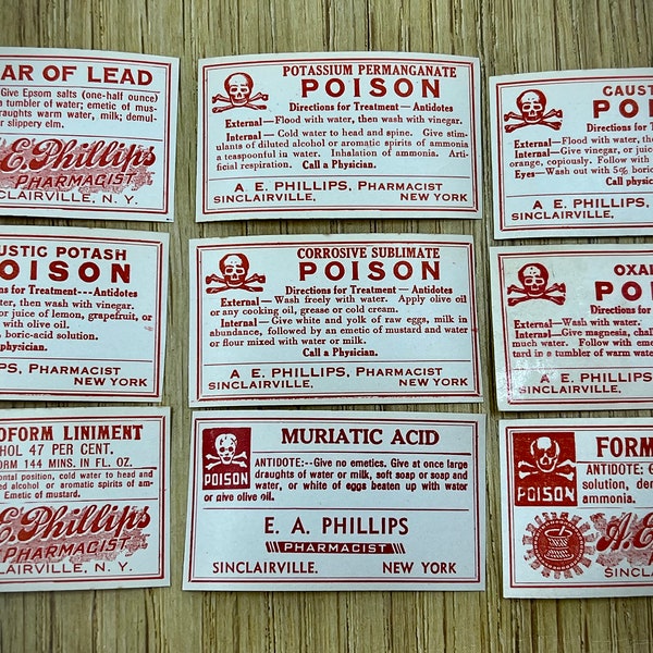 Old Pharmacy Labels - Etsy