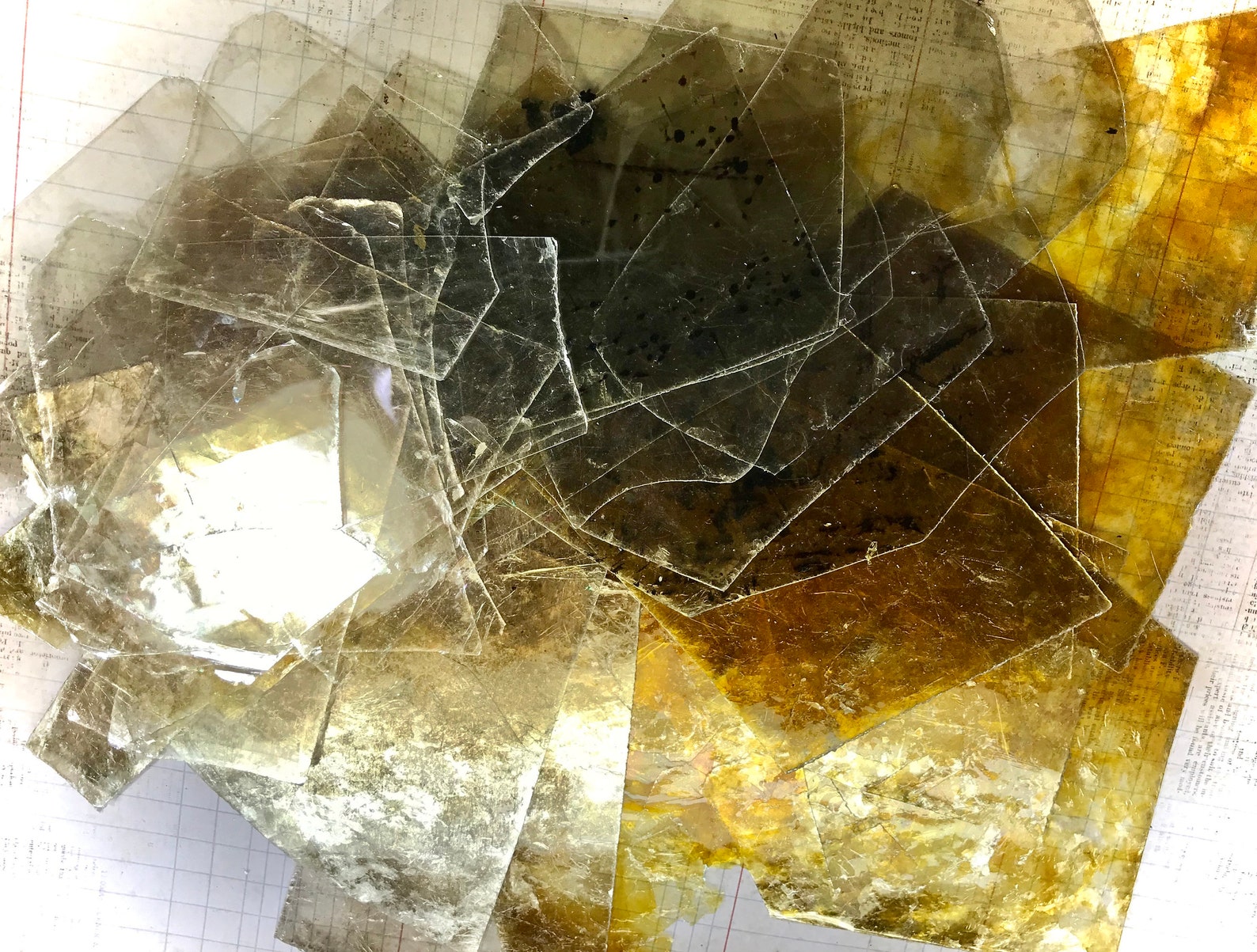 Mica Scrap Pak - All Transparent and Transluscent Sheets, Sepia Tone ...