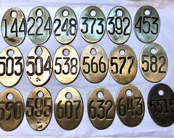 Brass Cow Tag | Etsy