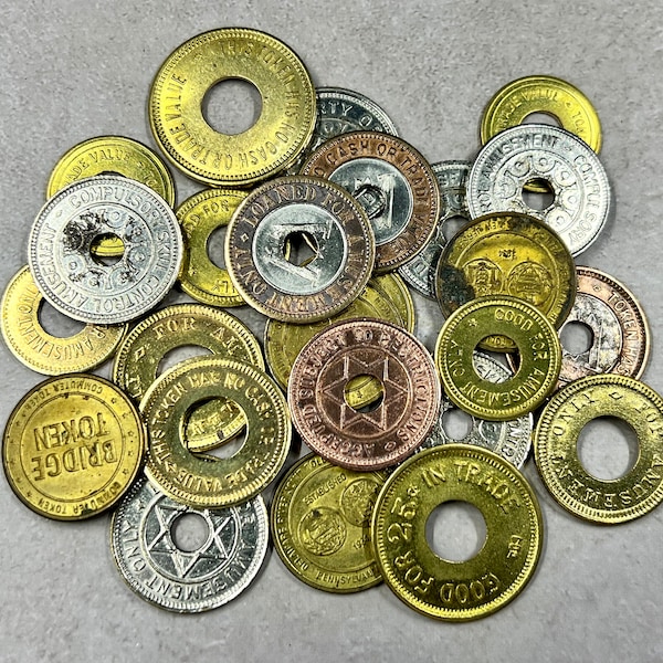 Vintage Arcade Tokens - Etsy
