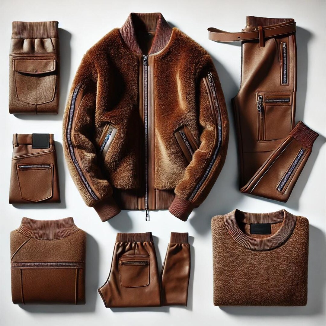 Inspired by Viral Rapper Style | Brown Faux Fur Bomber Jacket & Vintage ...