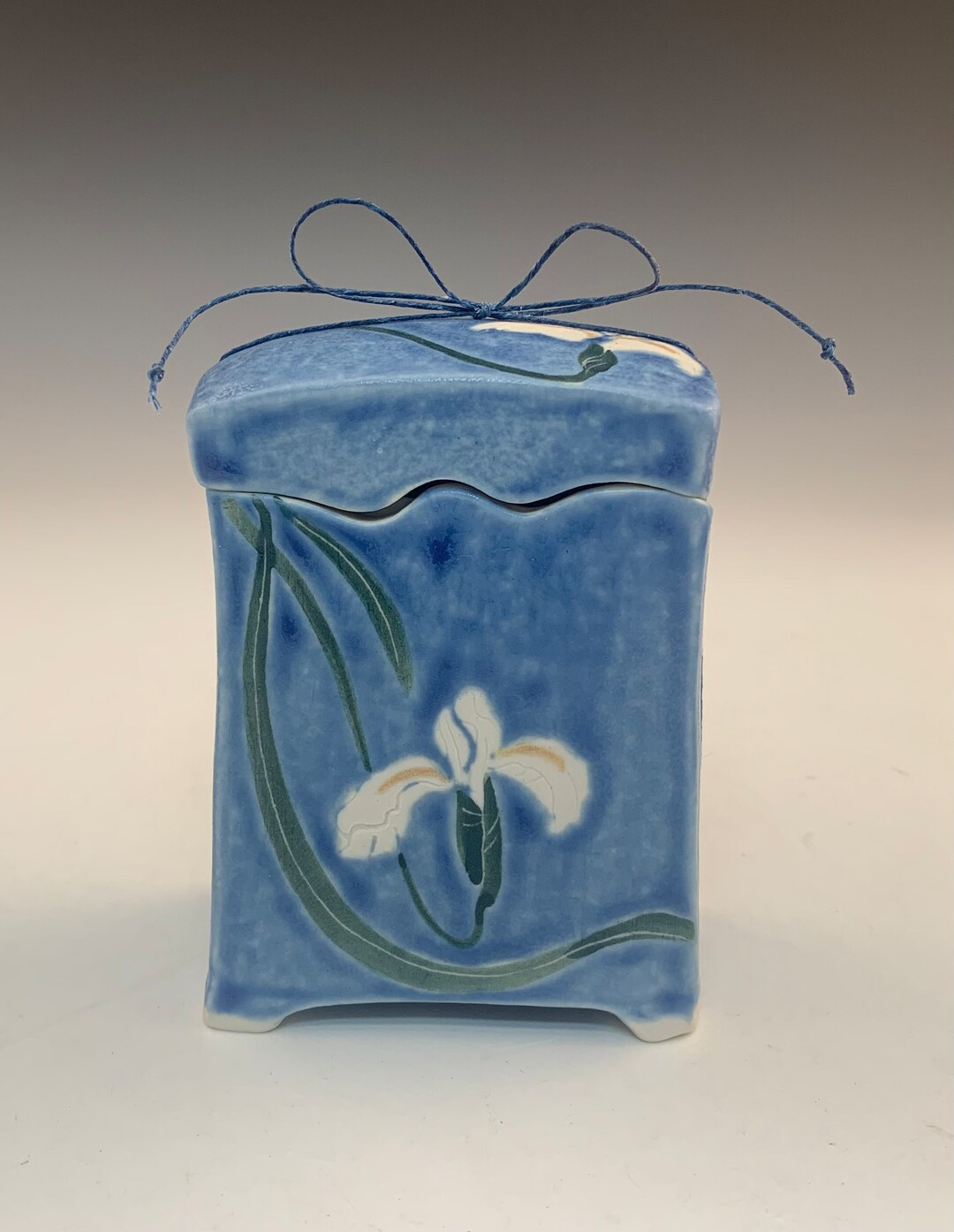 Blue Japanese Wish Box With Irises - Etsy