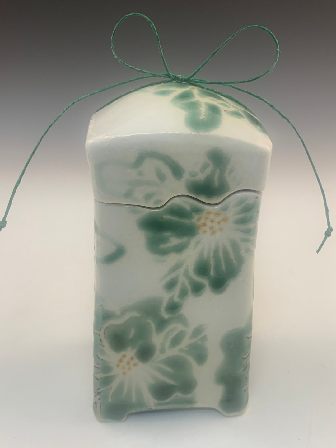 Japanese Wish Box With Waxed Resist Flowers - Etsy