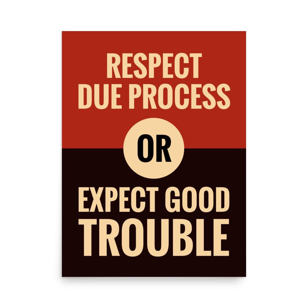 Progressive Protest Poster: Good Trouble, Immigration, Resistance - Etsy