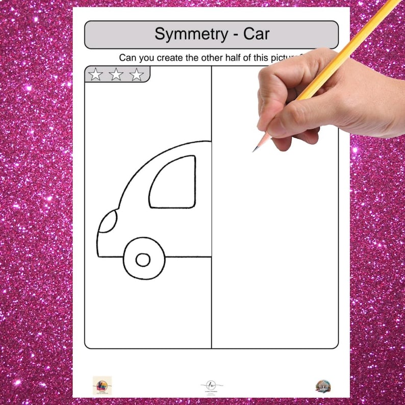 Symmetry Worksheets - Grade R - Etsy