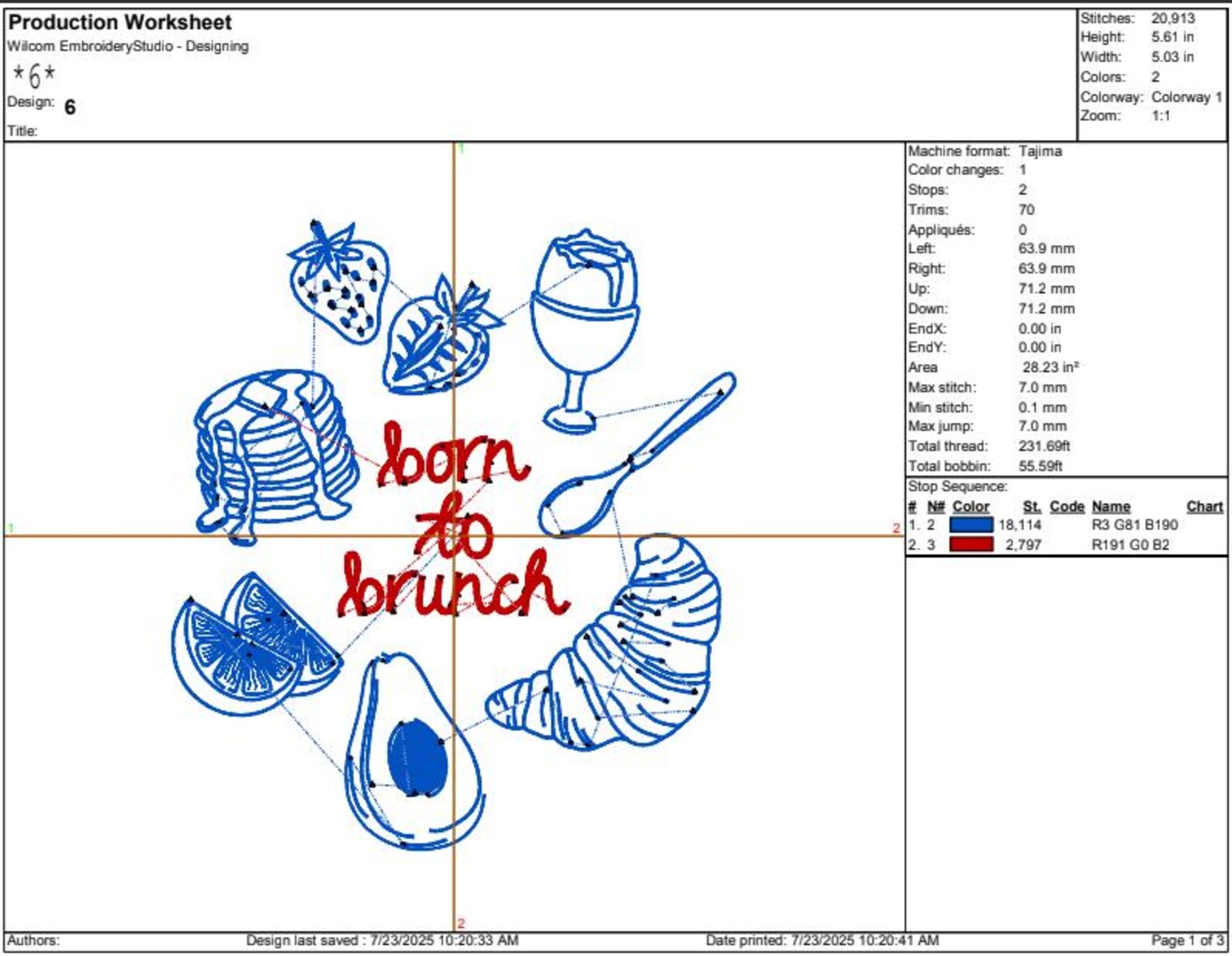 Born to Brunch Embroidery File, Sunday Vibes Design, Brunch Quote File ...