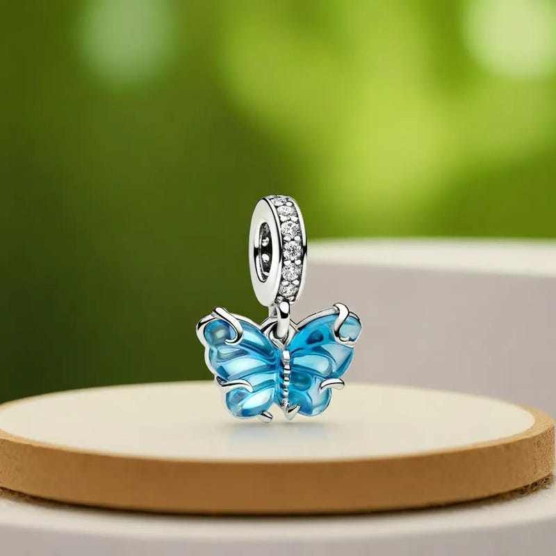 Pandora Murano Butterfly Charms - Etsy UK
