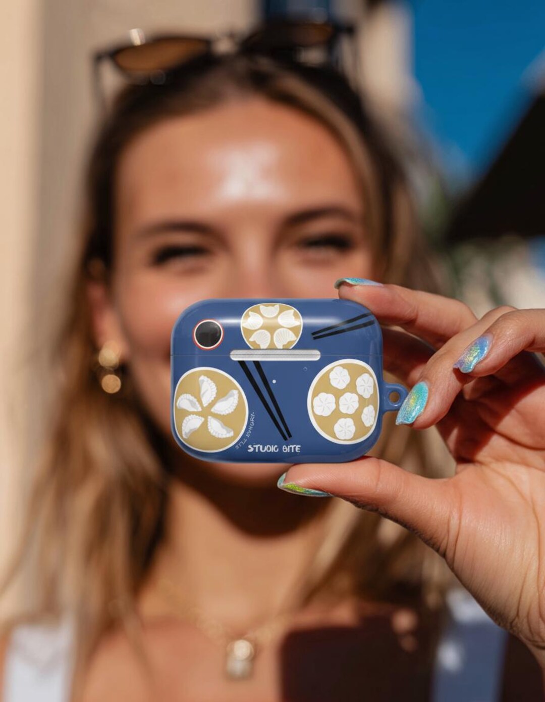 Airpods Case “dim Sum” – Hand-painted Dumpling Case, Chinese Protective ...