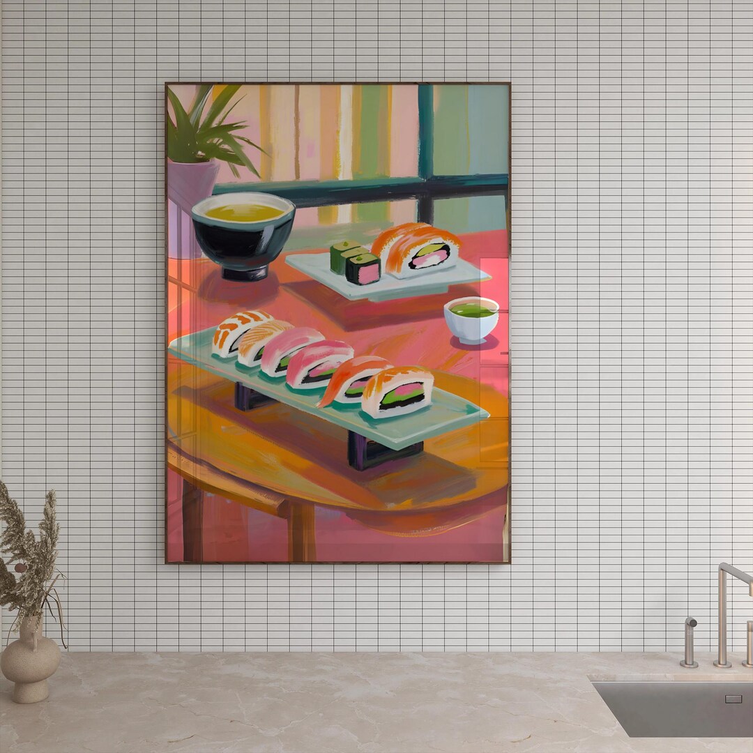 Sushi Poster – Japanese Art, Omakase Print for Kitchen & Wall Decor ...