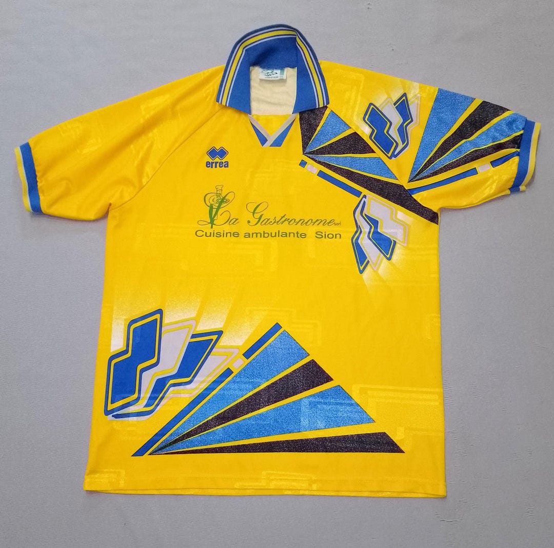 Vintage 1990s Away Football Shirt by Erreà | Jersey #7 | Size XXL ...