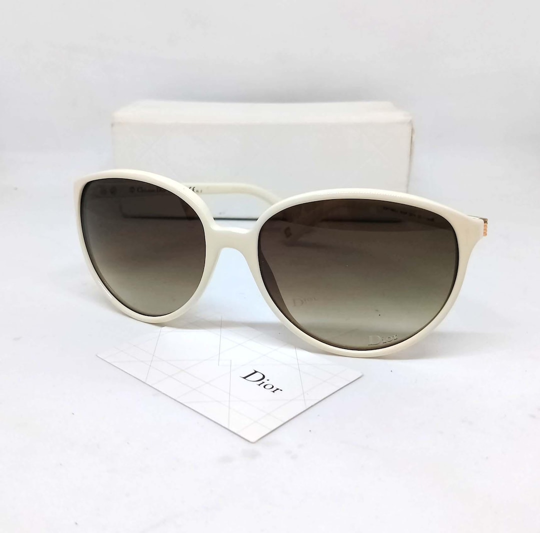Christian Dior Symbol 3 N5ADB Oversized White Sunglasses | 59-16-125 ...
