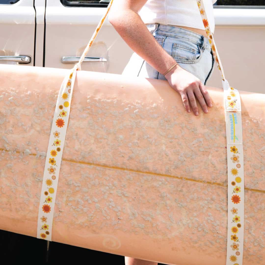 Recycled Polyester Surfboard Carry Strap: Hands-free Shoulder Sling - Etsy