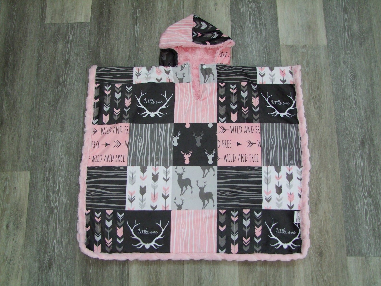 Car Seat Cozy PONCHO Pink Deer Poncho Designer Poncho Car | Etsy