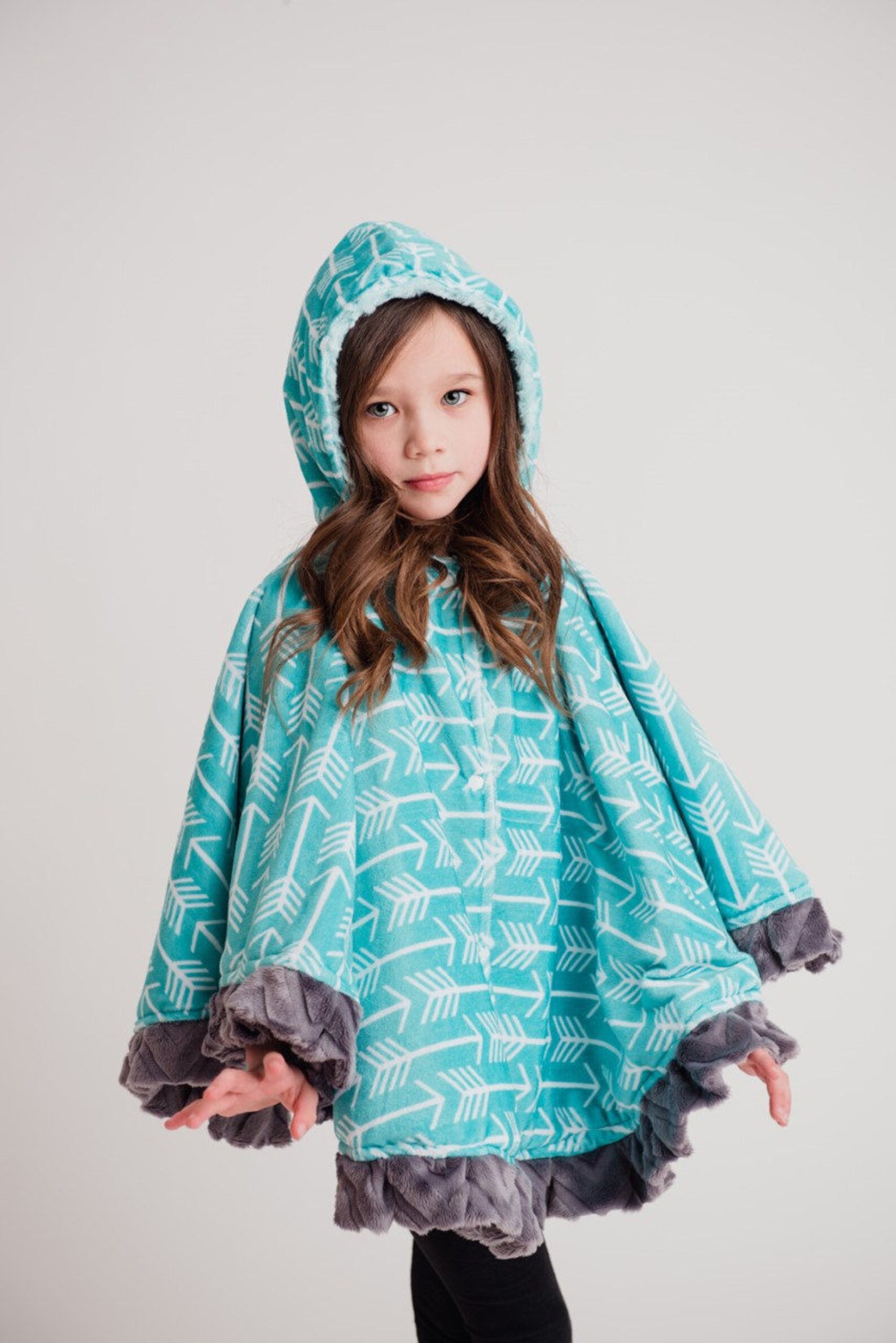 Woodland Poncho - MOST POPULAR Girl Poncho - Baby Ponchos - Minky ...