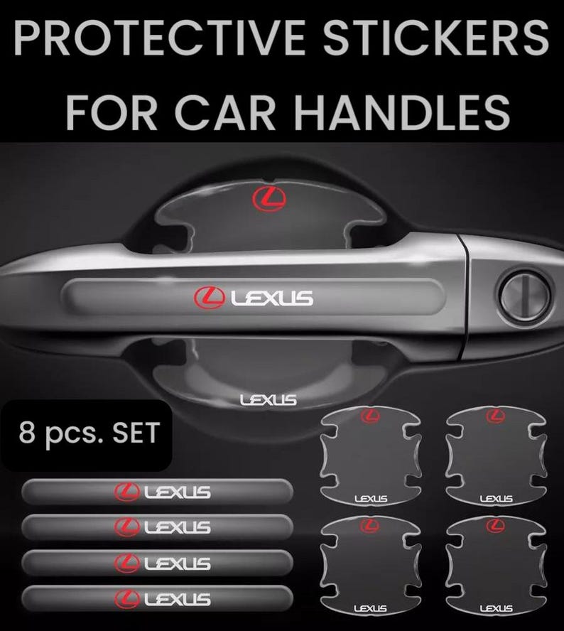 Lexus Protective Stickers for Handles, Car Protective Stickers for ...