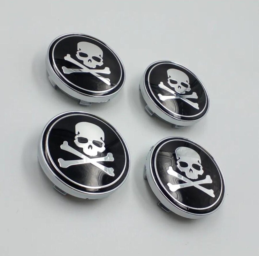Skull With Bones Wheel Center Caps, Rodger Center Caps, Skull Center ...