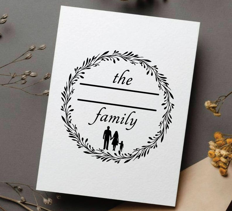 Family Monogram Svg,floral Frame Svg,last Name Sign,family Name Sign ...